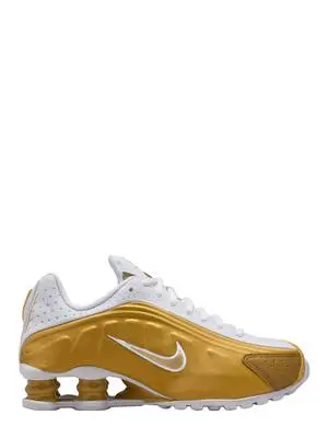 Nike Shox R4 Sneakers Metallic Gold/white