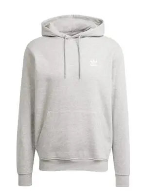 Adidas Trefoil Essentials Hoodie Medium Grey Heather White