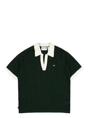 Adidas X Clot Knit Polo Shirt - Green Night