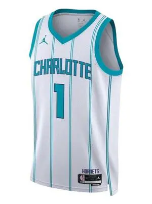 JORDAN Nba Charlotte Hornets Lamelo Ball Association Edition Swingman Jersey - White/tail