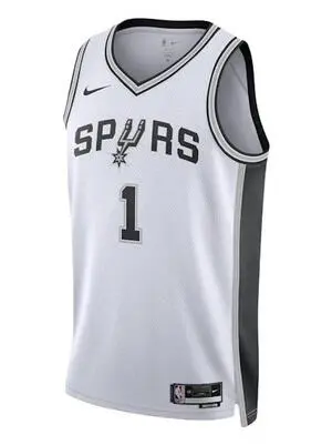 Nike Nba San Antonio Spurs Victor Wembanyama Association Edition Swingman Drifit Jersey - White/black/grey