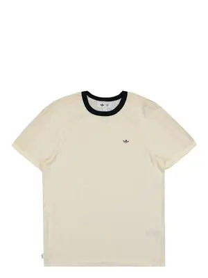 Adidas X Clot Rib Tee Shirt - Cream White/green Night
