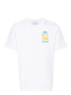 Casablanca L'arche Colore Design T-shirt - White