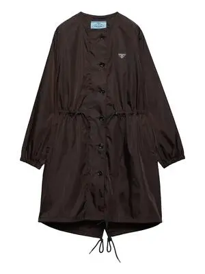 Prada Re-Nylon Raincoat Dark Brown