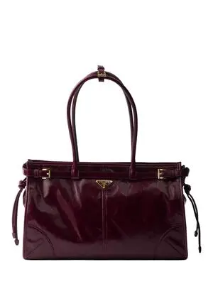 Prada Bonnie Large Handbag - Burgundy