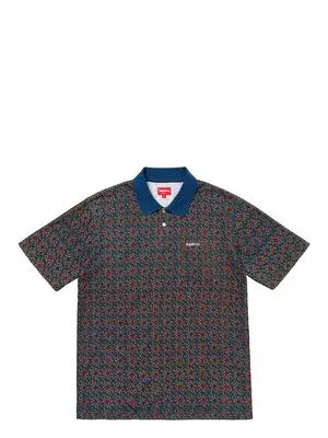 SUPREME Bridle Print Polo Shirt