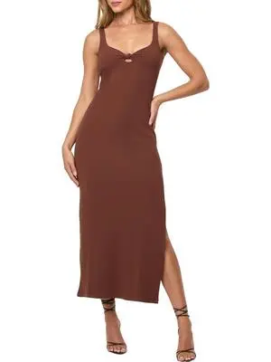 L*Space Alexis Cover-up Midi Dress - Cafe