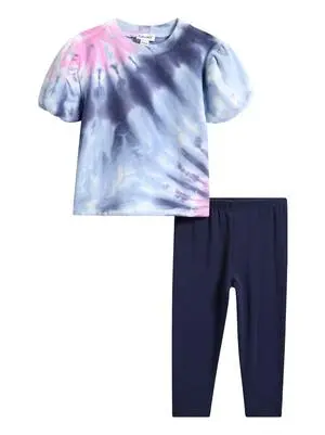 Splendid Tie Dye Fleece Sweatshirt & Leggings Set - Blooming Tie Dye