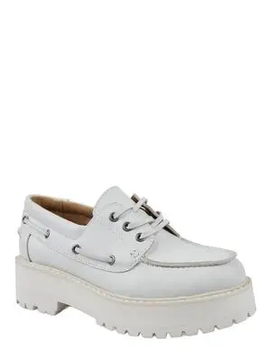 CANDIE'S Biz Platform Loafer White