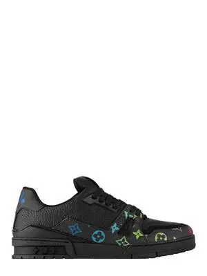 LOUIS VUITTON Trainer Monogram Sneakers - Black