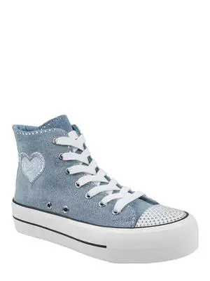 CANDIE'S Lizzy High-Top Sneakers Blue