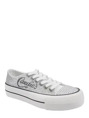 CANDIE'S Leann Low Top Platform Sneakers - Silver