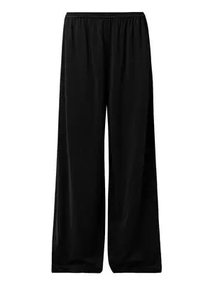 THE ROW Bellana Silk-jersey Pants - Black
