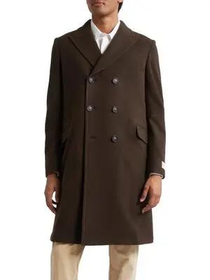 Massimo Alba Dodge Double-breasted Virgin Wool Coat - Caffe