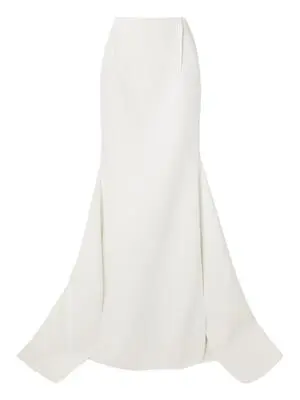 Maticevski Snaking Asymmetric Crepe Skirt - White