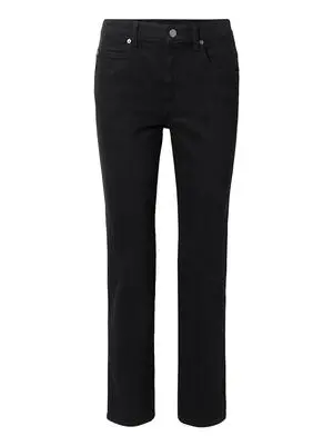 Khaite Viv High-rise Slim-leg Jeans - Black