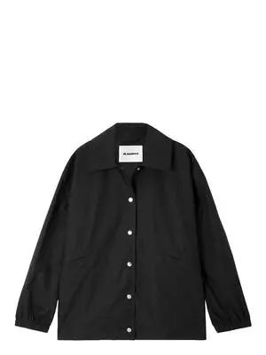 JIL SANDER Printed Cotton Jacket - Black