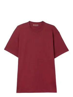 Gucci Oversized Cotton-jersey T-shirt - Red