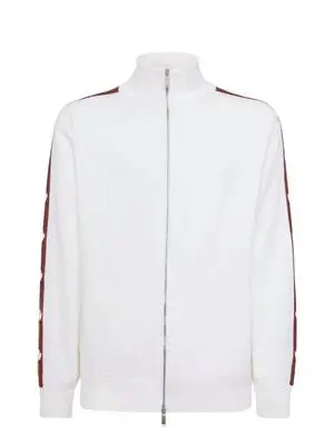 Dsquared2 Logo-tape Zip-up Sweatshirt - White