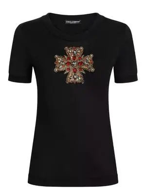 Dolce & Gabbana Cross-motif T-shirt - Black