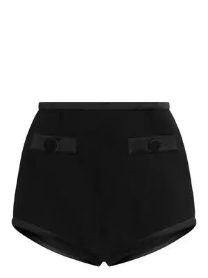 Dolce & Gabbana High-waisted Mini Shorts - Black