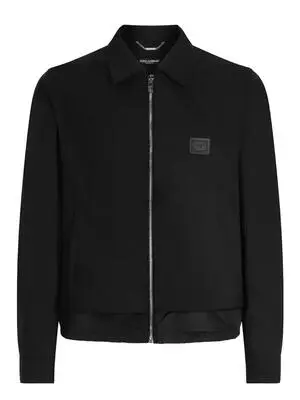 Dolce & Gabbana Zip-up Windbreaker - Black
