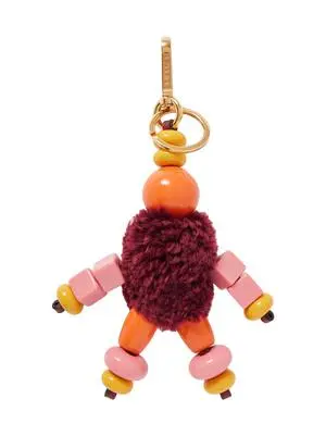 Etro Wool-blend And Enamel Bag Charm - Red
