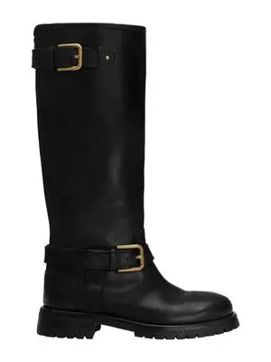 Dolce & Gabbana Buckle-detail Knee-high Boots - Black
