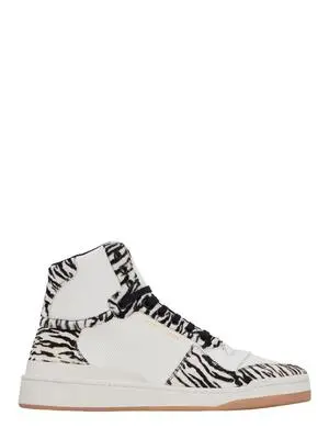 Saint Laurent Sl-24 Mid High-top Sneakers - White