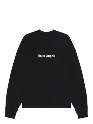 Palm Angels Classic Logo Crewneck - Black