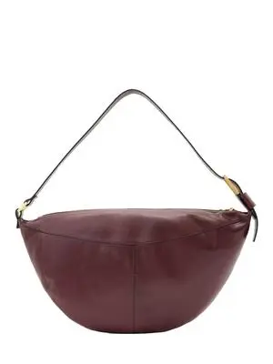 ALLSAINTS Luna Slouchy Shoulder Bag - Dark Red