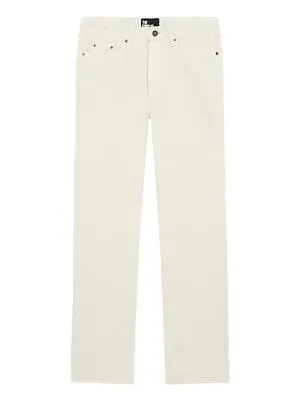 The Kooples Straight-leg Garment-dyed Denim Jeans - Ecru