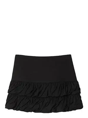 Sandro Woven Mini Skirt - Black
