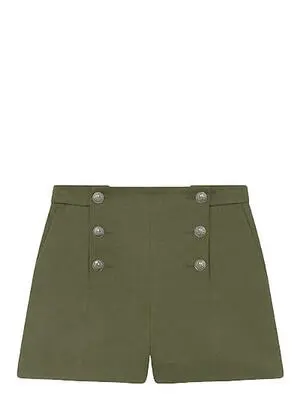 THE KOOPLES Double-Buttoned Cotton Shorts
