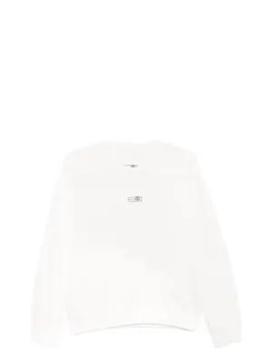 MAISON MARGIELA Logo Patch Sweatshirt - White