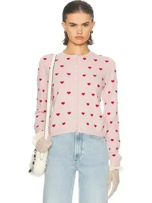 Valentino Garavani Hearts Cardigan - Grey Rose & Paris