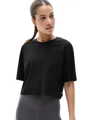 ATHLETA Ultimate Lasercut Crop Tee
