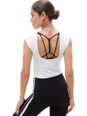 Athleta Transcend Scoop-back Tee - Bright White