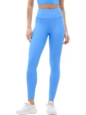 Athleta Interval High Rise Perforated Legging - Cornflower