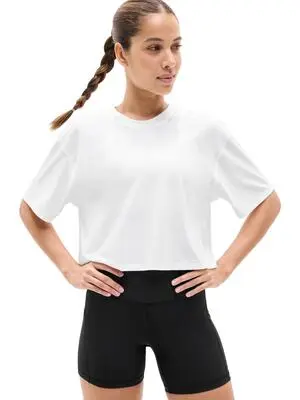 Athleta Ultimate Crop T-shirt - Bright White