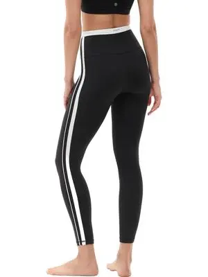 Athleta Elation Sport Stripe 7/8 Legging - Black/white