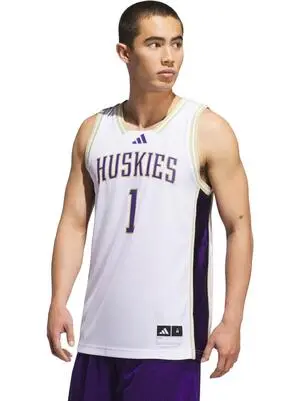 Adidas Washington Huskies Home Swingman Jersey - White