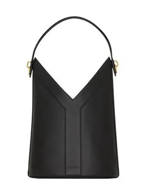 Saint Laurent Leather Y Bucket Bag - Black