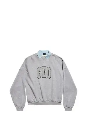 Balenciaga Cotton Ceo Sweatshirt - Grey