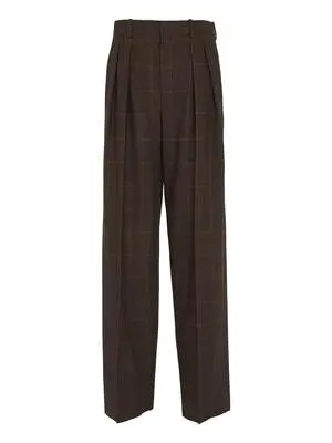 SAINT LAURENT Check Tailored Trousers