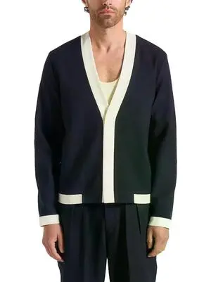 Manière De Voir Clovis Tailored Cardigan - Blue
