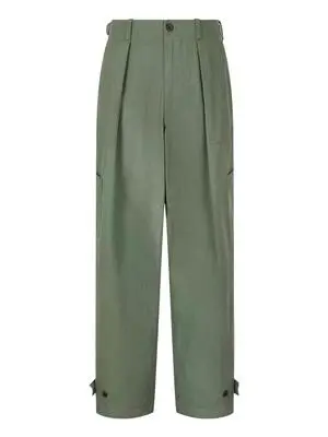 STUDIO TOMBOY Pleat-detailed Cargo Trousers - Green