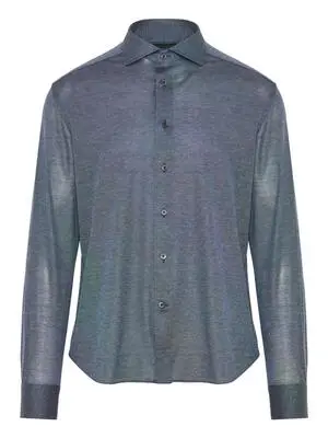 Corneliani Longsleeved Button-down Shirt - Blue