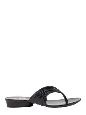 DIESEL X Melissa Pleated Thong Sandals - Black