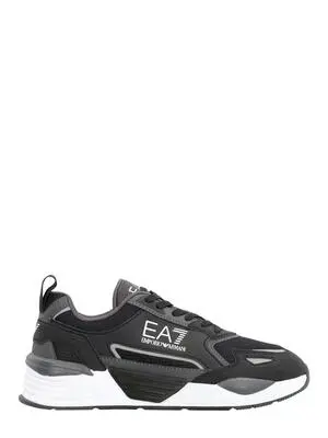 Emporio Armani Ace Runner Logo Low-top Sneakers - Black